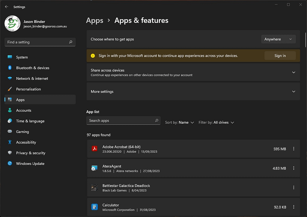 How to remove our remote support — Gooroo Technical Services